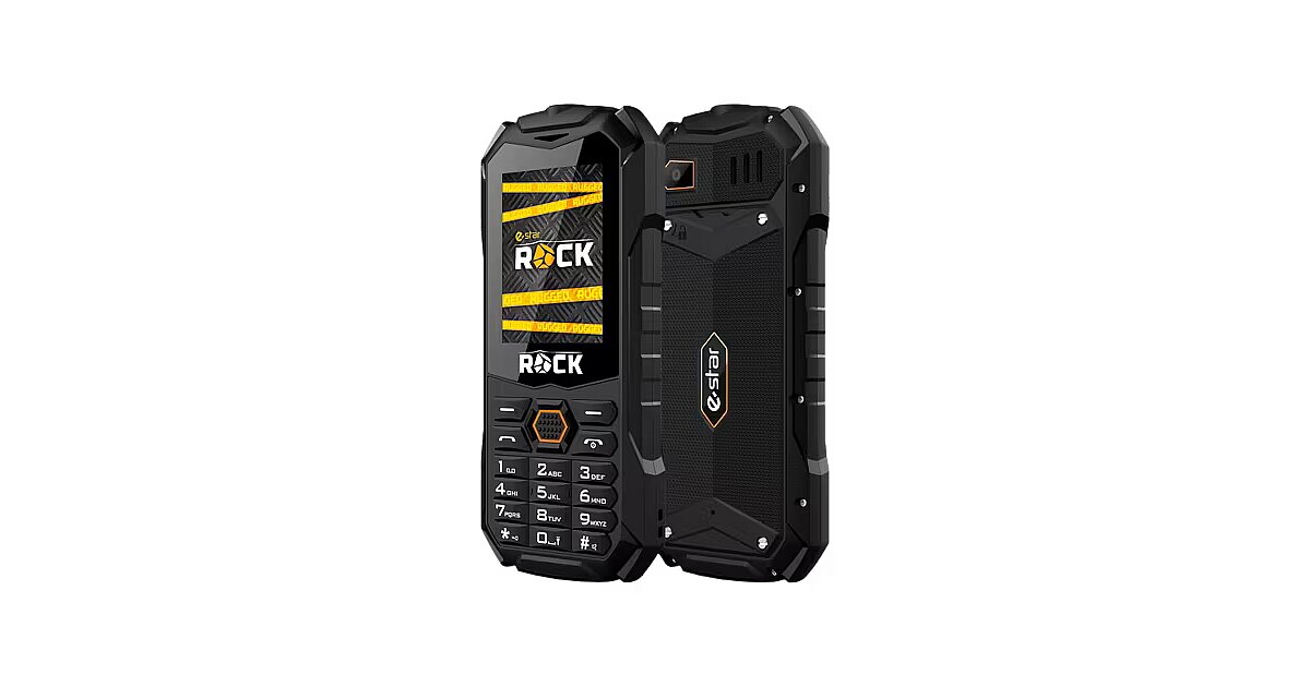 eSTAR ROCK Rugged Phone, Black (ROCK)