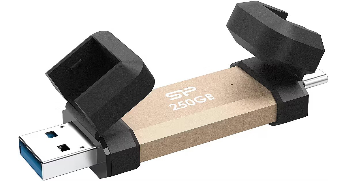 Silicon Power DS72 250GB Dual Gold (SP250GBUC3S72VPG)