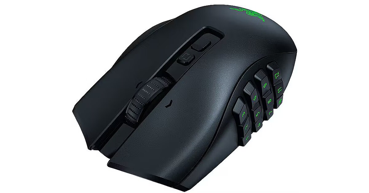 Razer Naga V2 Pro Gaming Mouse, Wireless, Black (RZ01-04400100-R3G1)