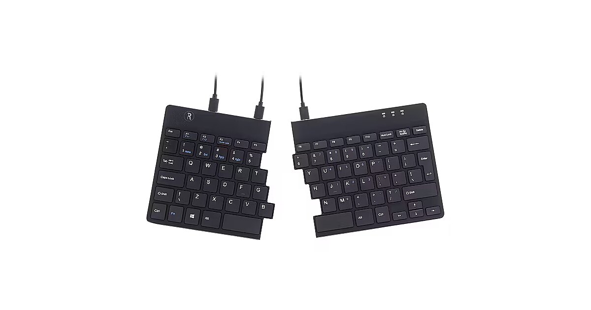 R-GO Tools Split Break Ergonomic Keyboard, US (RGOSP-USWIBL)