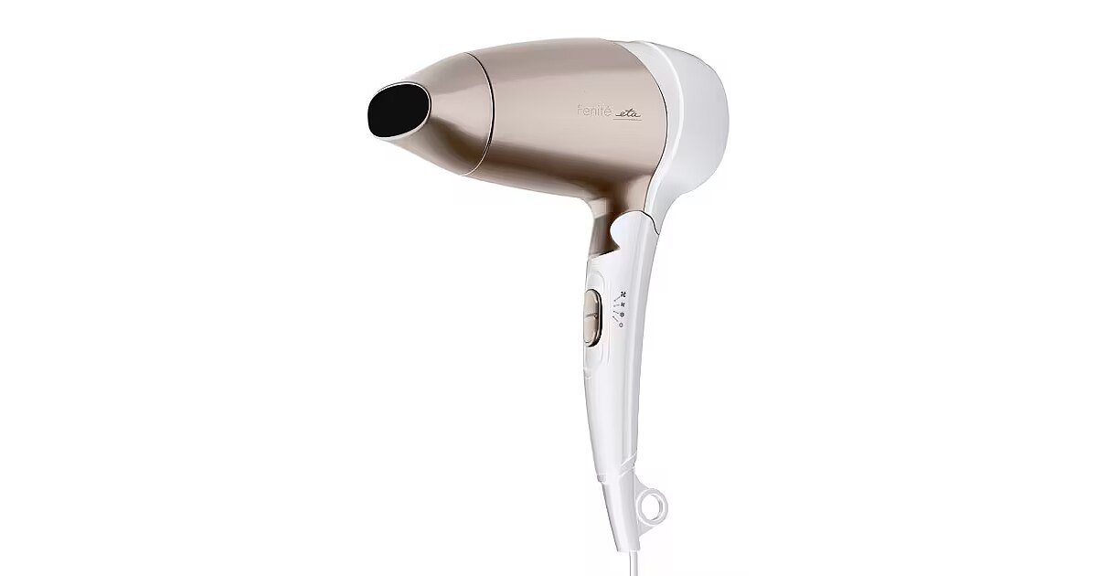 ETA Fenite travel, White/Golden - foldable handle (ETA632090020)