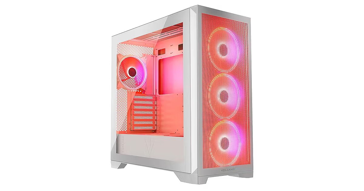 Modecom VOLCANO EXPANSE S APEX ARGB, Tempered Glass, White (AT-EXPANSE ...