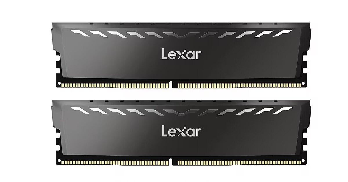 Lexar THOR Black, 32GB, DDR4, 3200MHz, CL16, Kit of 2 (LD4BU016G-R3200GDXG)