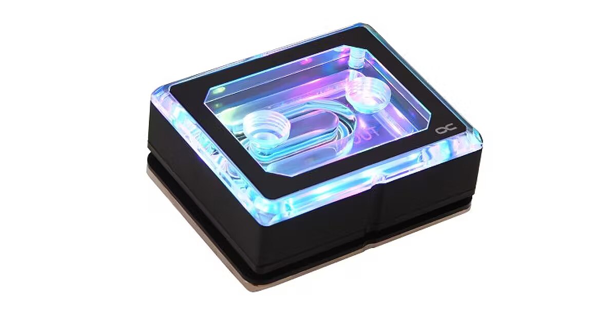 Alphacool Eisblock XPX Aurora Pro, CPU Cooler, Plexi Black Digital RGB ...