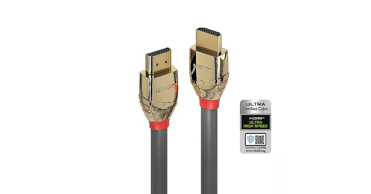Lindy Gold Line, HDMI 2.1 Cable, 2m (37602)