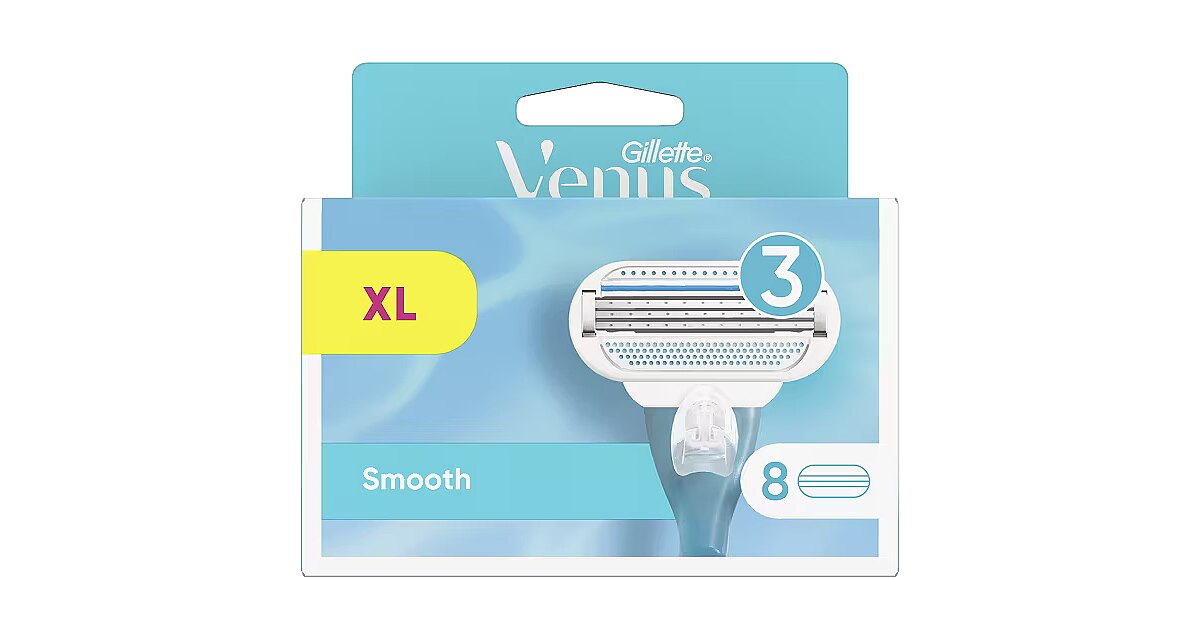 Gillette Venus Smooth Razor Skuvekļa Maināmas Asmeņu Kasetnes, 8 gab ...