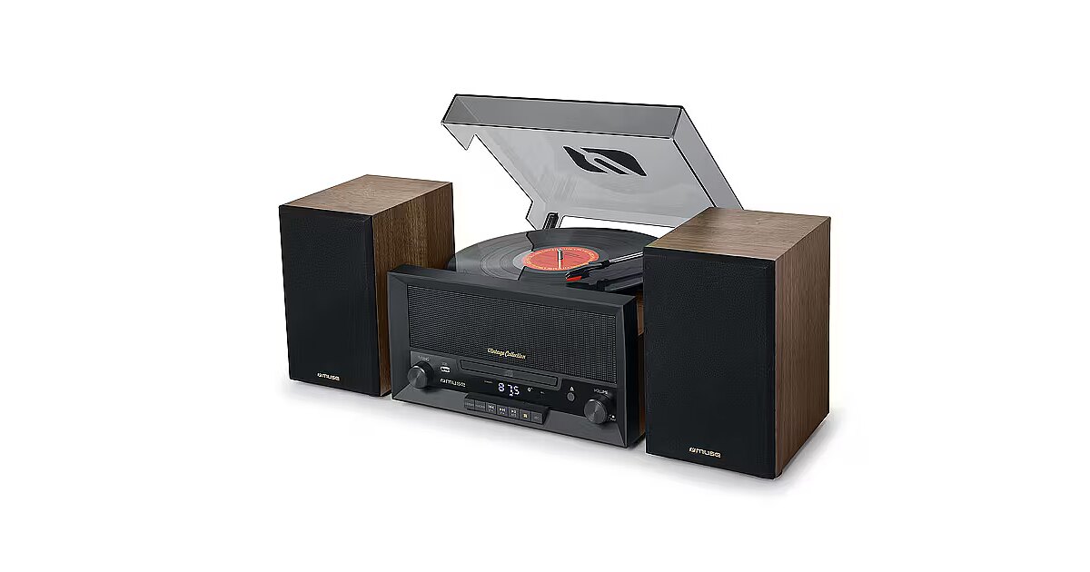 MUSE Turntable Micro System MT-120MB USB port, AUX in (MT-120MB)