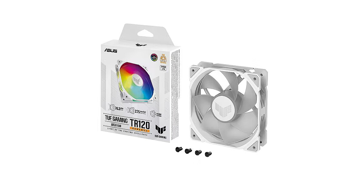 Asus TUF Gaming TR120 Reverse ARGB, White (90DA00D3-B09000)