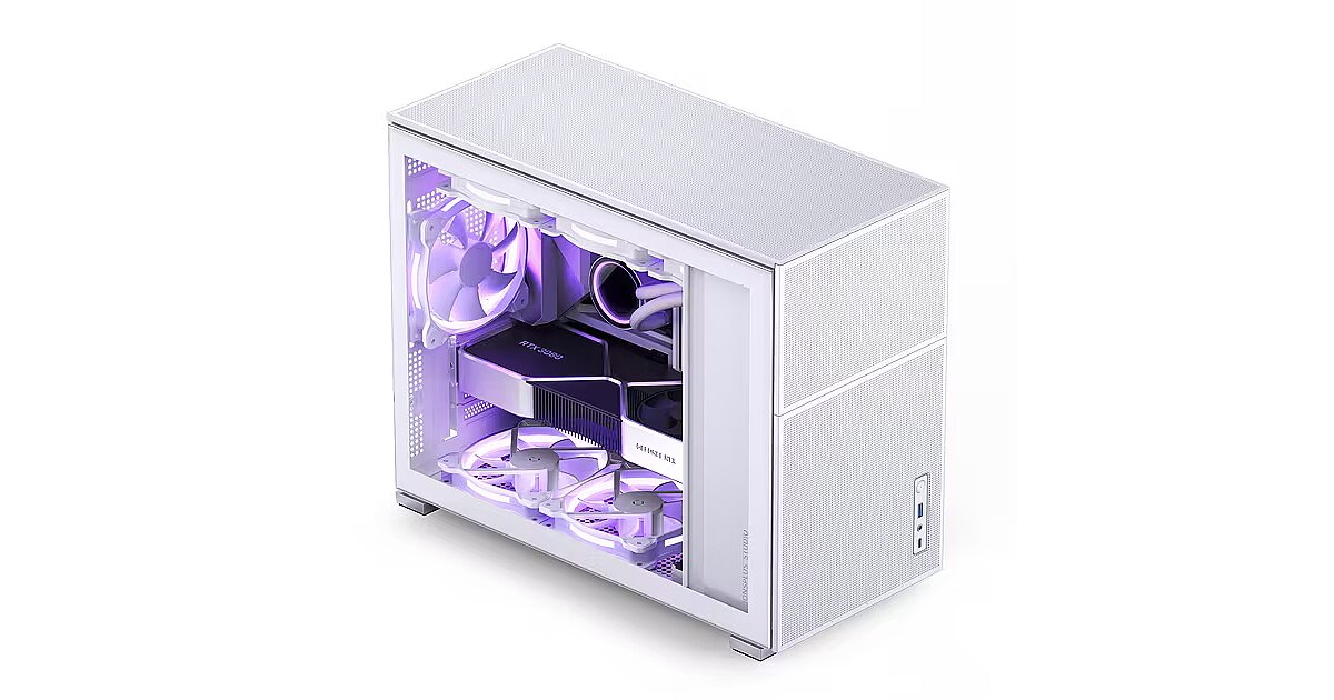 Jonsbo D31 MESH, Tempered Glass, White (D31 MESH WHITE)