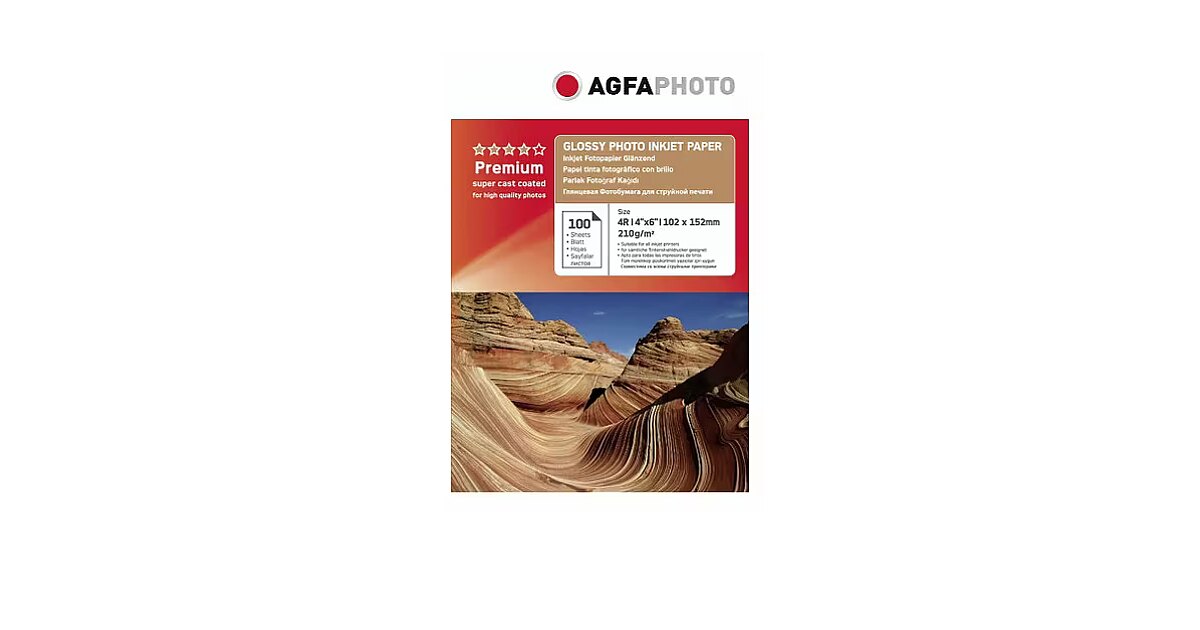 AgfaPhoto photo paper 10x15 Glossy 210g 100 sheets (AP210100A6N)