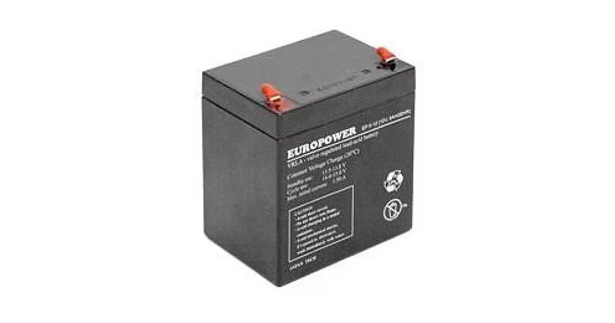 EMU BATTERY 12V 5AH VRLA/EP5-12T2 EUROPOWER (EP5-12T2)