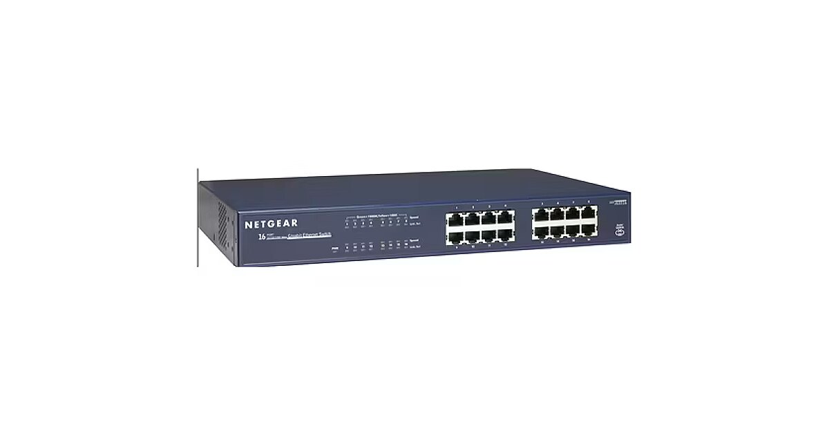 Netgear ProSafe 16-Port Gigabit Rackmount Switch (JGS516-200EUS)