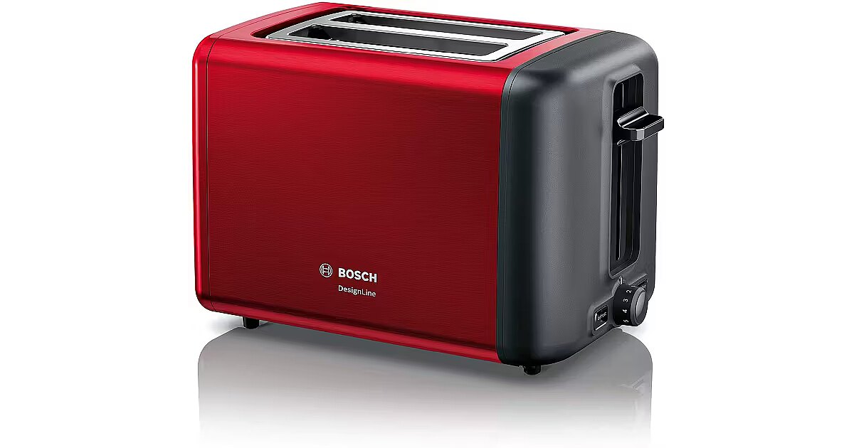 Bosch DesignLine toaster, Red (TAT3P424DE)