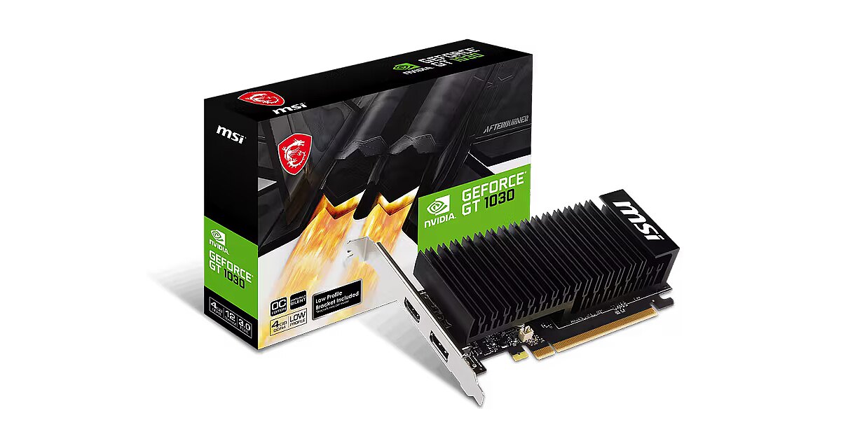 MSI GeForce GT 1030, 4GB DDR4, LP OC (GeForce GT 1030 4GHD4 LP OC)