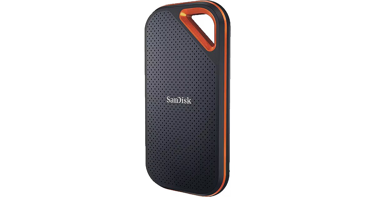 Sandisk Extreme PRO Portable SSD V2, 4TB, Black & Orange (SDSSDE81-4T00 ...
