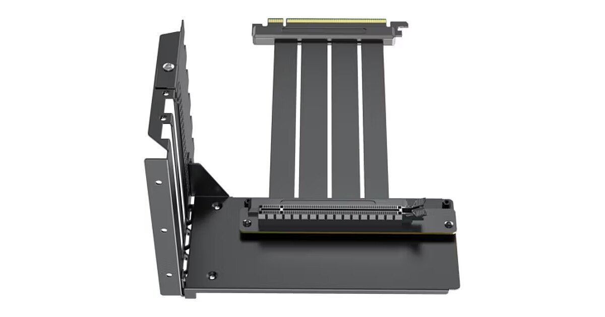 Xilence PCIe 4.0 Riser Cable Set XZ107, Extension Cable (black, for ...