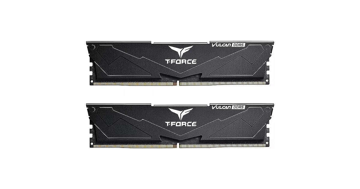TeamGroup Vulcan Black, 32GB, DDR5, 5200MHz, CL40, Kit of 2 ...