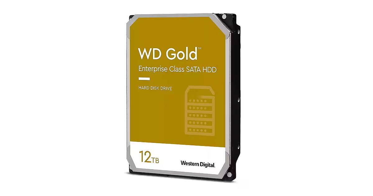 Western Digital 12TB, 7200rpm, 256MB, SataIII, Gold (WD121KRYZ)