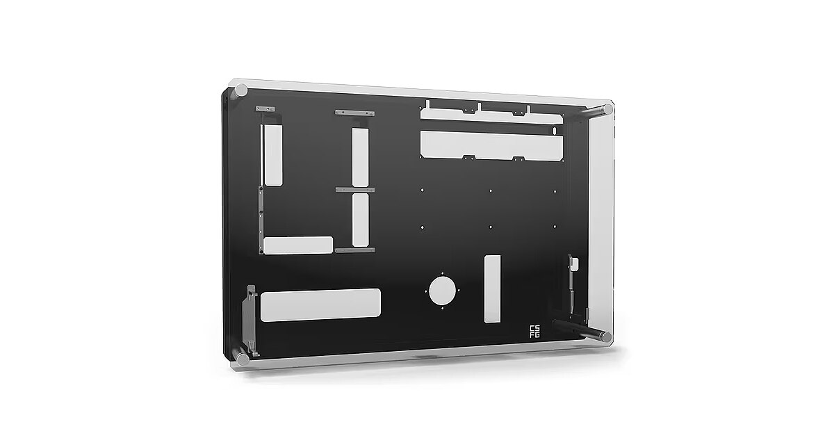 CSFG Tower of Doom - Wall Mounted ATX chassis, Black (CSFG-TOD-BUNDLE-BK)