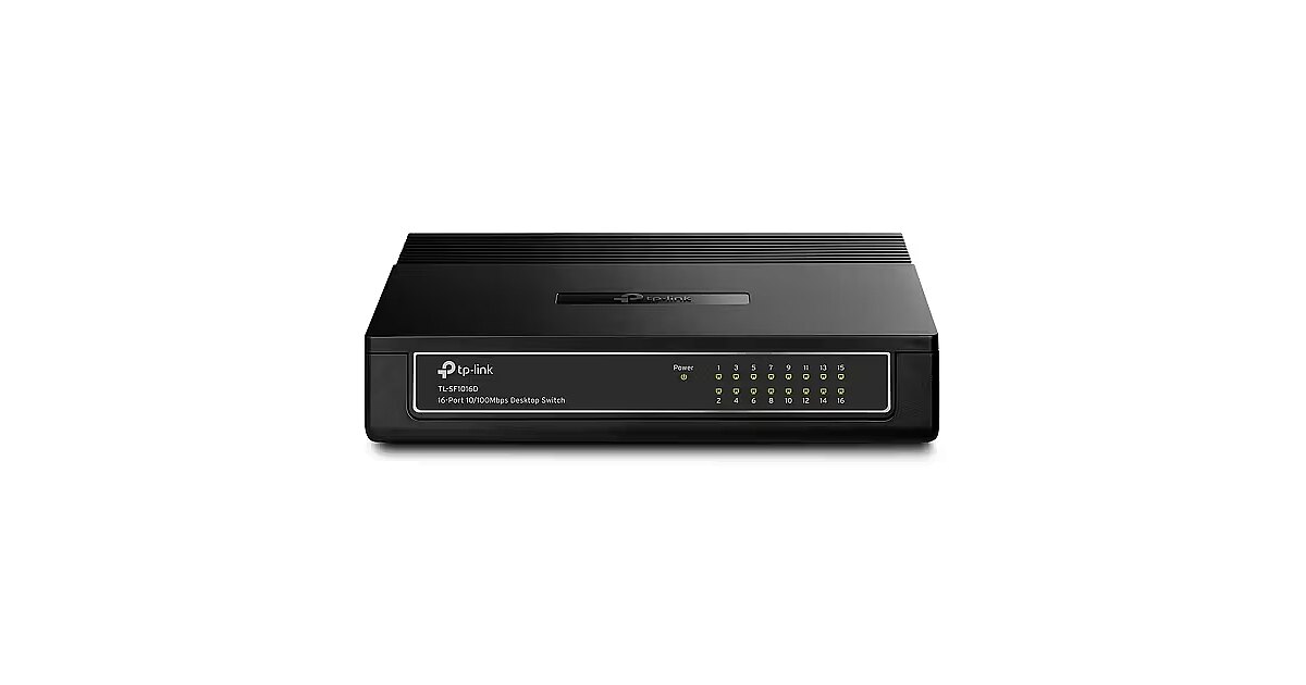TP-LINK TL-SF1016D 16-Port 10/100Mbps Desktop Switch (TL-SF1016D)
