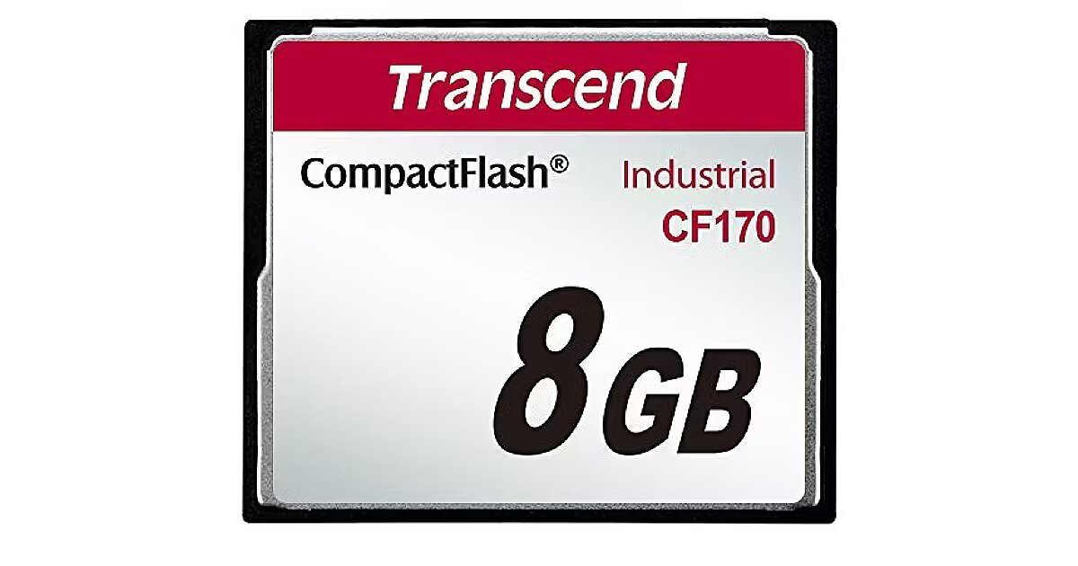 Transcend Industrial CF170, 8GB Compact Flash Card (TS8GCF170)