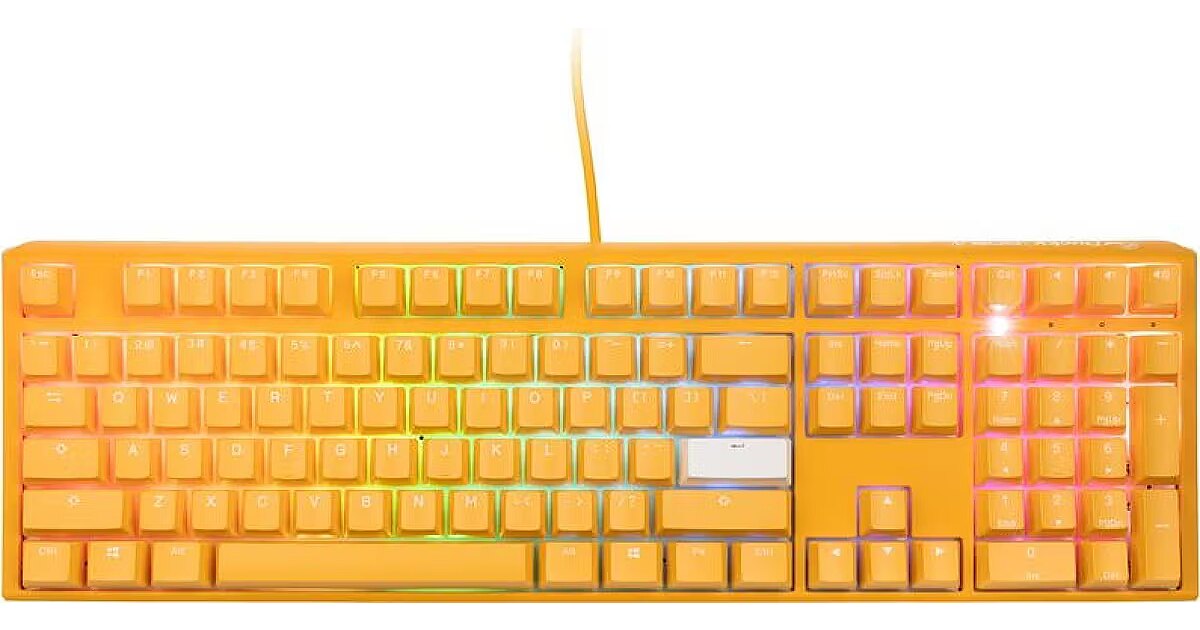 Ducky One 3 Yellow PBT, Cherry MX RGB Red (DKON2108ST-RUSPDYDYYYC1)