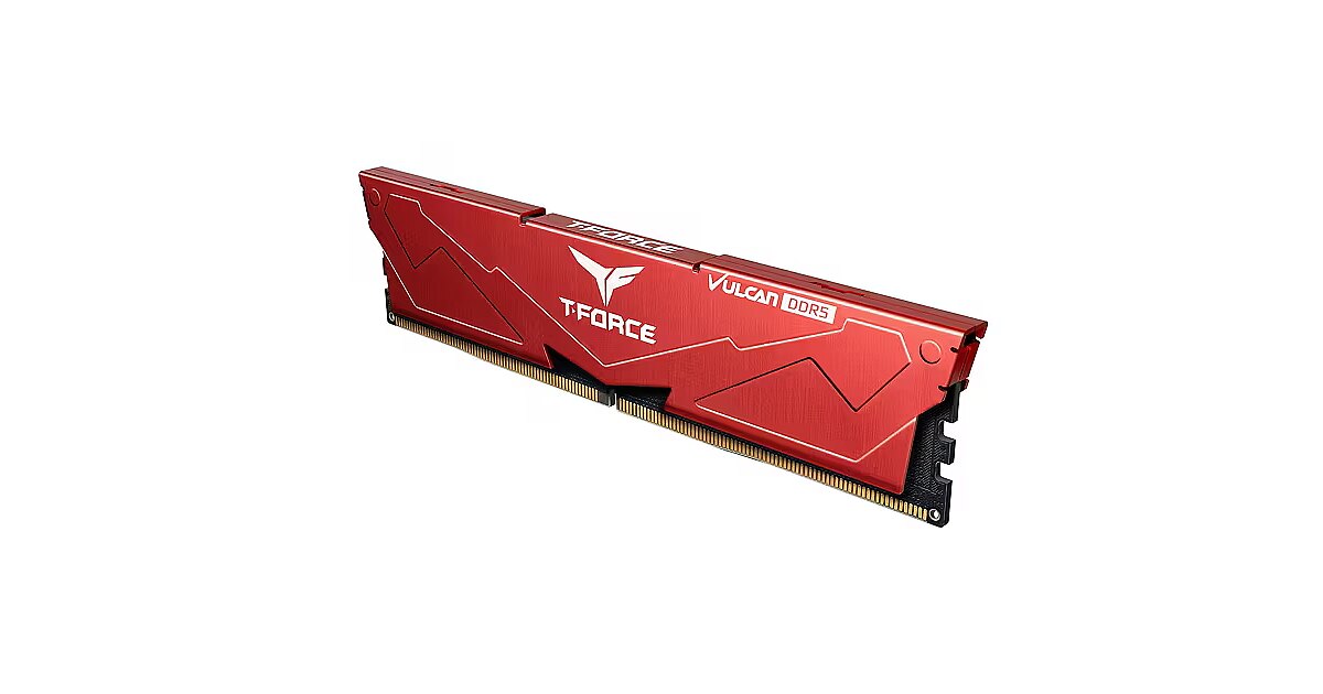 TeamGroup Vulcan Red, 16GB, DDR5, 5200MHz, CL40, Single Stick ...
