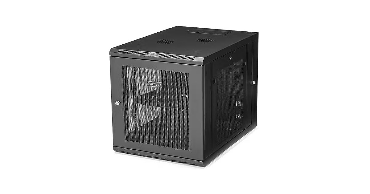 Startech 12U SERVER RACK ENCLOSURE HINGE - WALL MOUNT NETWORK RACK ...