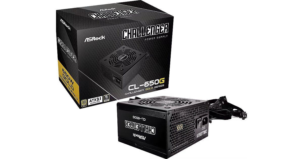 Asrock Challenger CL-650G, 650W, 80PLUS Gold (90-UXC065-GNEAAA)