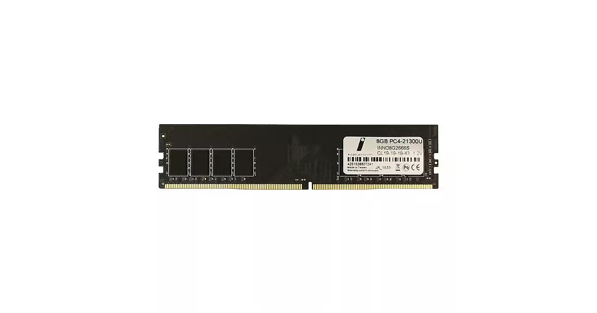 Innovation IT DDR4, 8GB, 2666MHz, CL19, Single Stick (4251538807241)