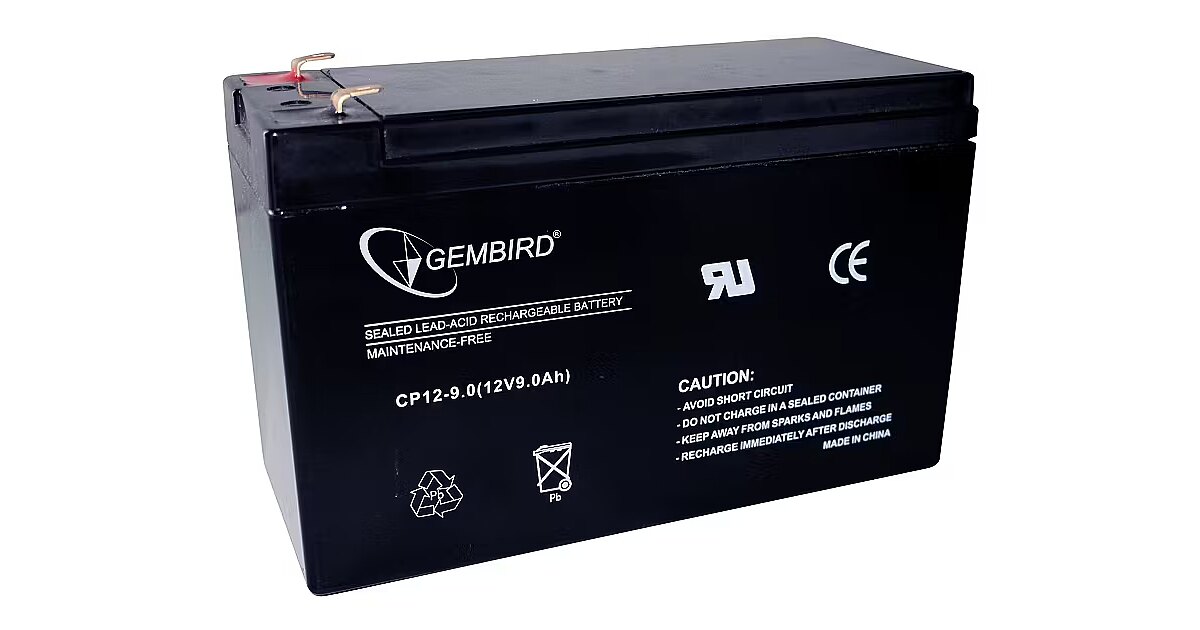 Gembird BAT-12V9AH, Battery 12V/9AH (BAT-12V9AH)
