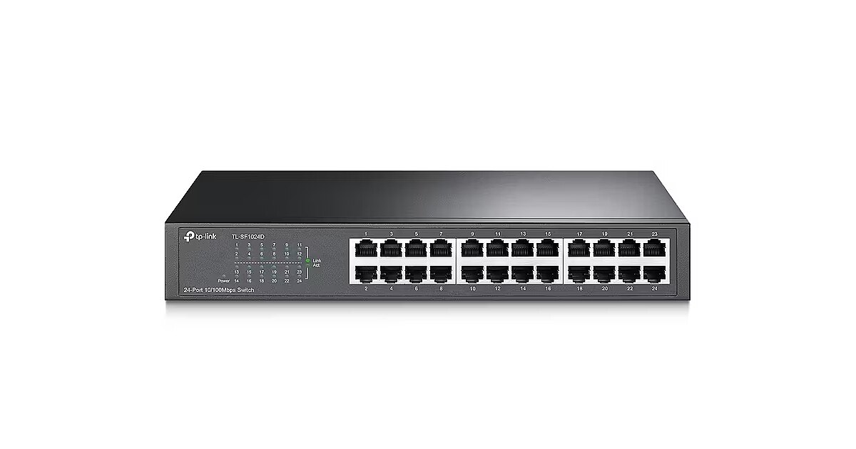 TP-LINK TL-SF1024D 24-port 10/100Mbps Desktop/Rackmount Switch (TL-SF1024D)