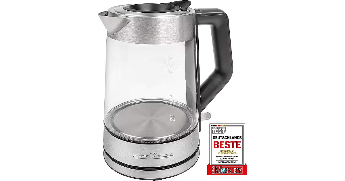 Profi Cook PC-WKS 1190, Stainless steel/Glass (501190)