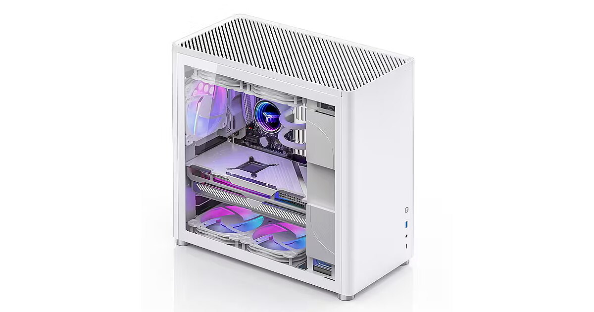 Jonsbo D40, Tempered Glass, White (D40 white)