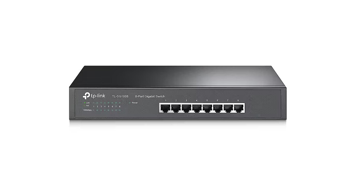 TP-LINK TL-SG1008 8-Port Gigabit Desktop/Rackmount Switch (TL-SG1008)