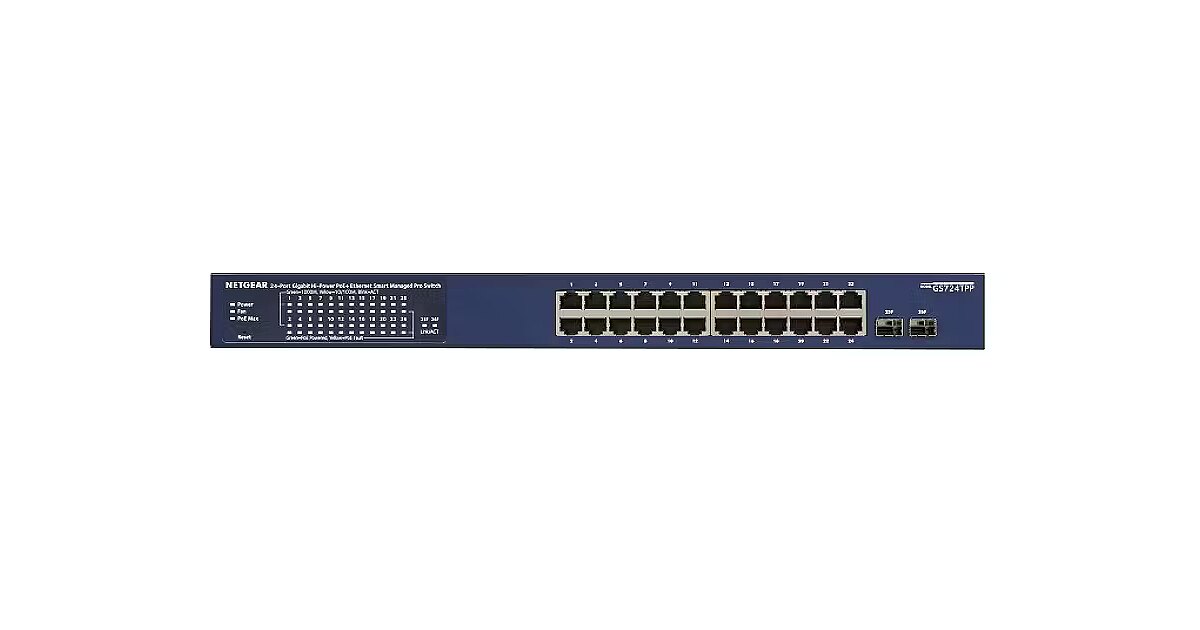 Netgear GS724TP, 24X 1GE PoE+ 2SFP (GS724TP-300EUS)