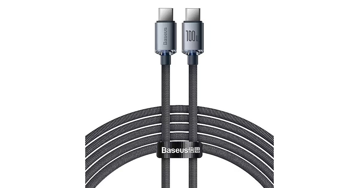 Baseus Crystal Shine, USB-C Cable, 2m (CAJY000701)