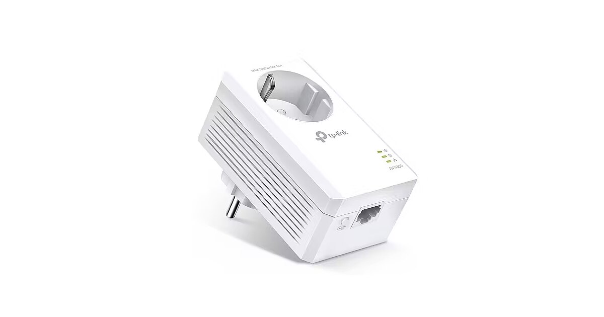 TP-LINK AV1000 Gigabit Passthrough Powerline Adapter, 1 pcs (TL-PA7017P)
