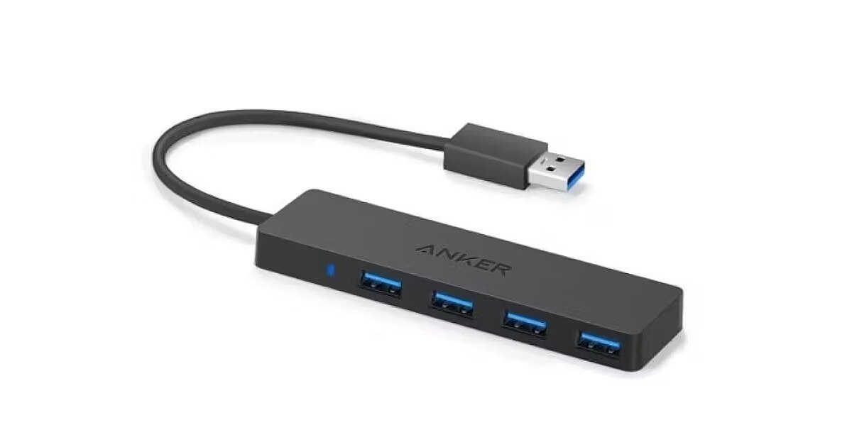Anker USB I/O HUB, 4 Ports, Black (A7516016)