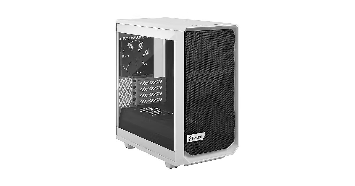 Fractal Design Meshify 2 Mini, White, Tempered Glass (FD-C-MES2M-02)