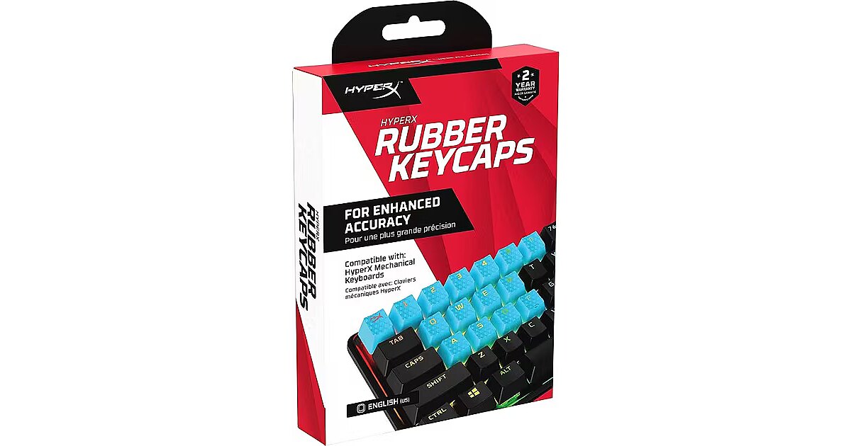 HyperX Keycap Set, Double-Shot, Ansi-US, Blue (18 Keys) (519U1AA#ABA)
