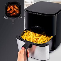 Clatronic hot air fryer FR 3782 H (black/stainless steel, 1,450 watts ...