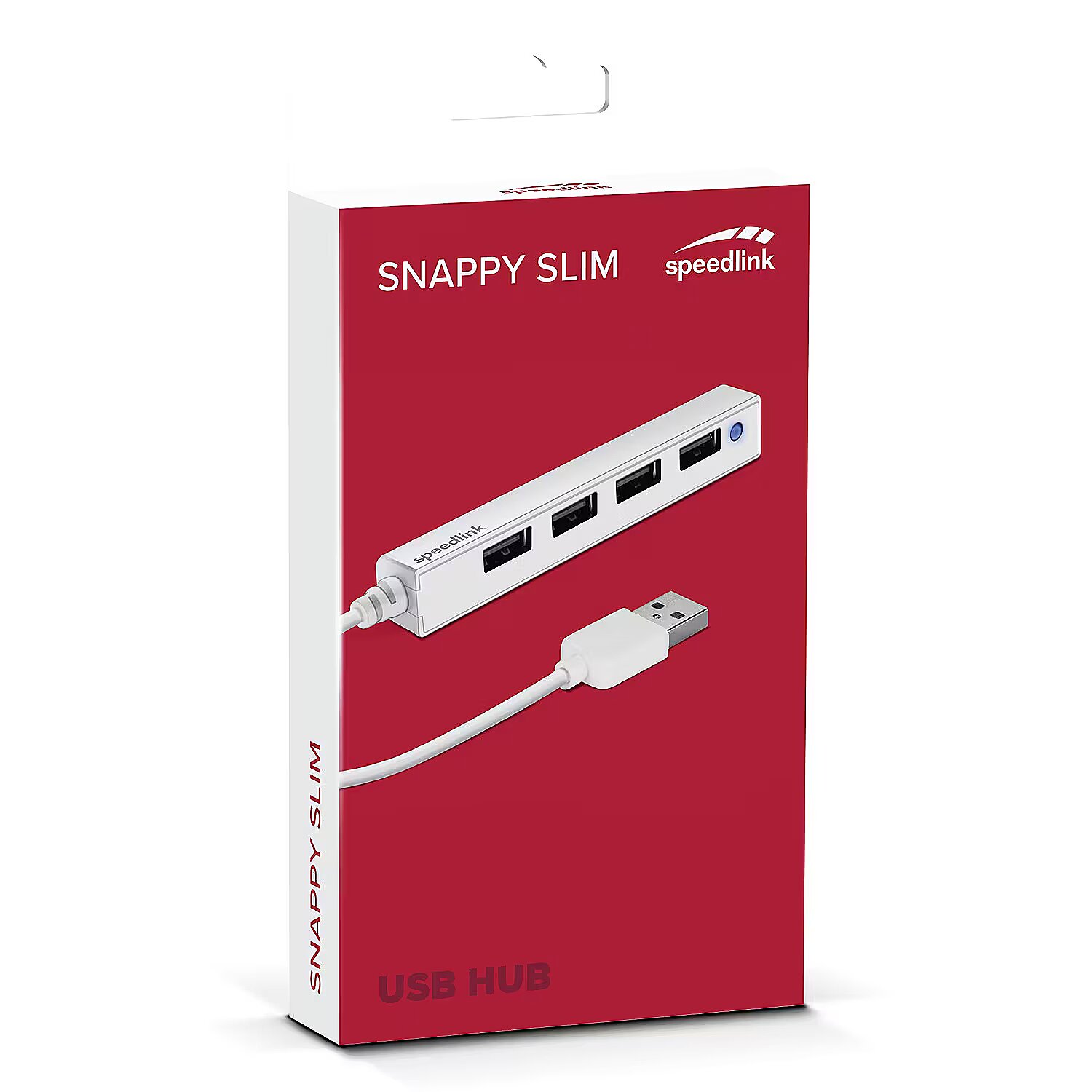 Speedlink USB hub Snappy Slim 4-port USB 2.0 Passive, white (SL-140000 ...