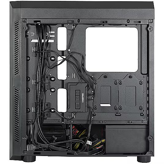 Chieftec Scorpion II, Tempered Glass, Black (GL-02B-OP)