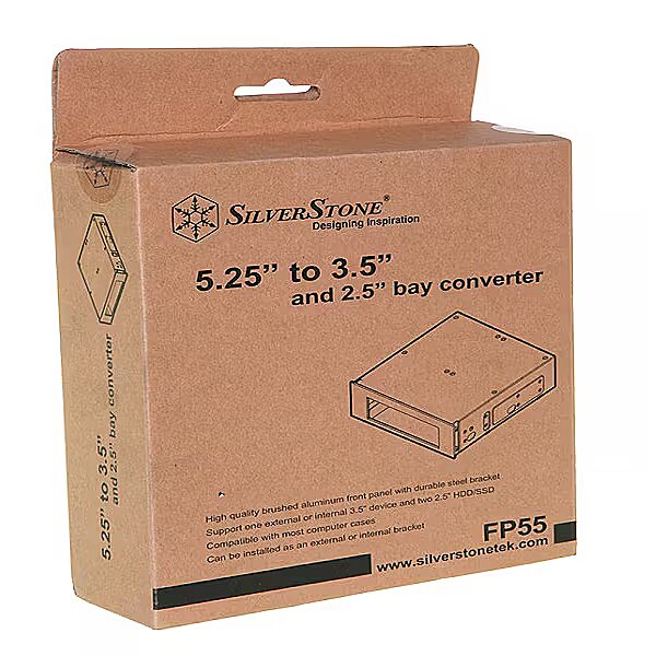 Silverstone SST-FP55B 5,25" to 3,5" and 2,5" bay (SST-FP55B)
