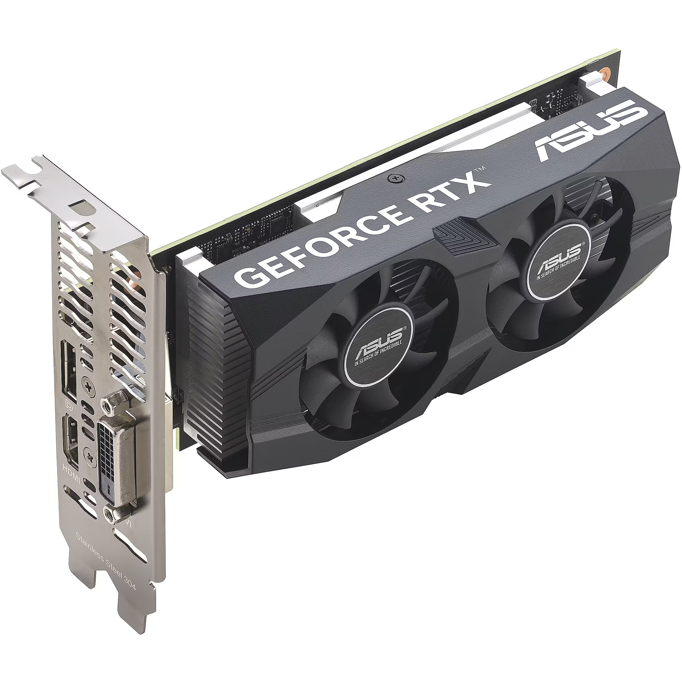 Asus GeForce RTX 3050, 6GB GDDR6, Low Profile Edition (RTX3050-O6G-LP-BRK)