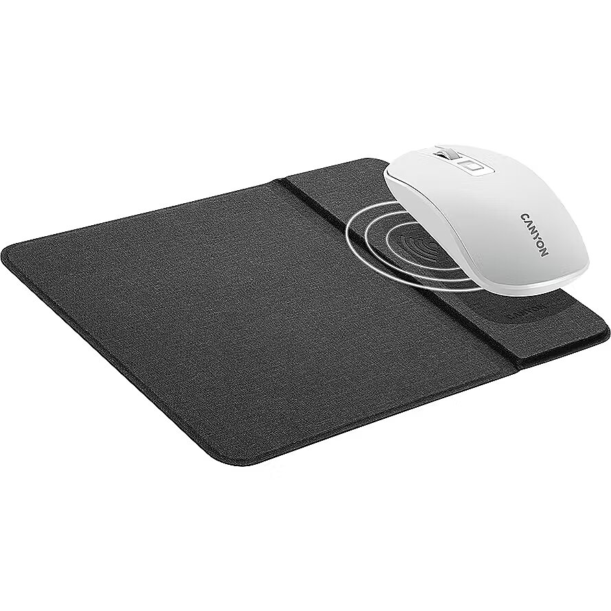 Canyon Wireless Charging Mouse Pad, Black (CNS-CMPW5)