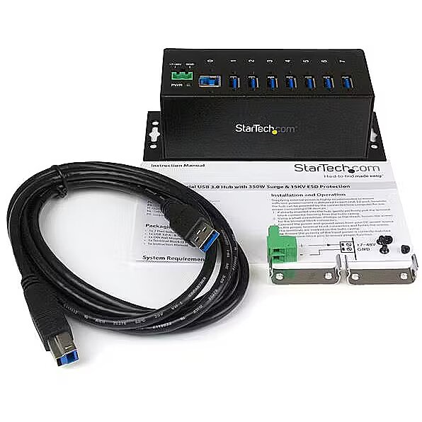 Startech 7 PORT INDUSTRIAL USB 3.0 HUB . (ST7300USBME)
