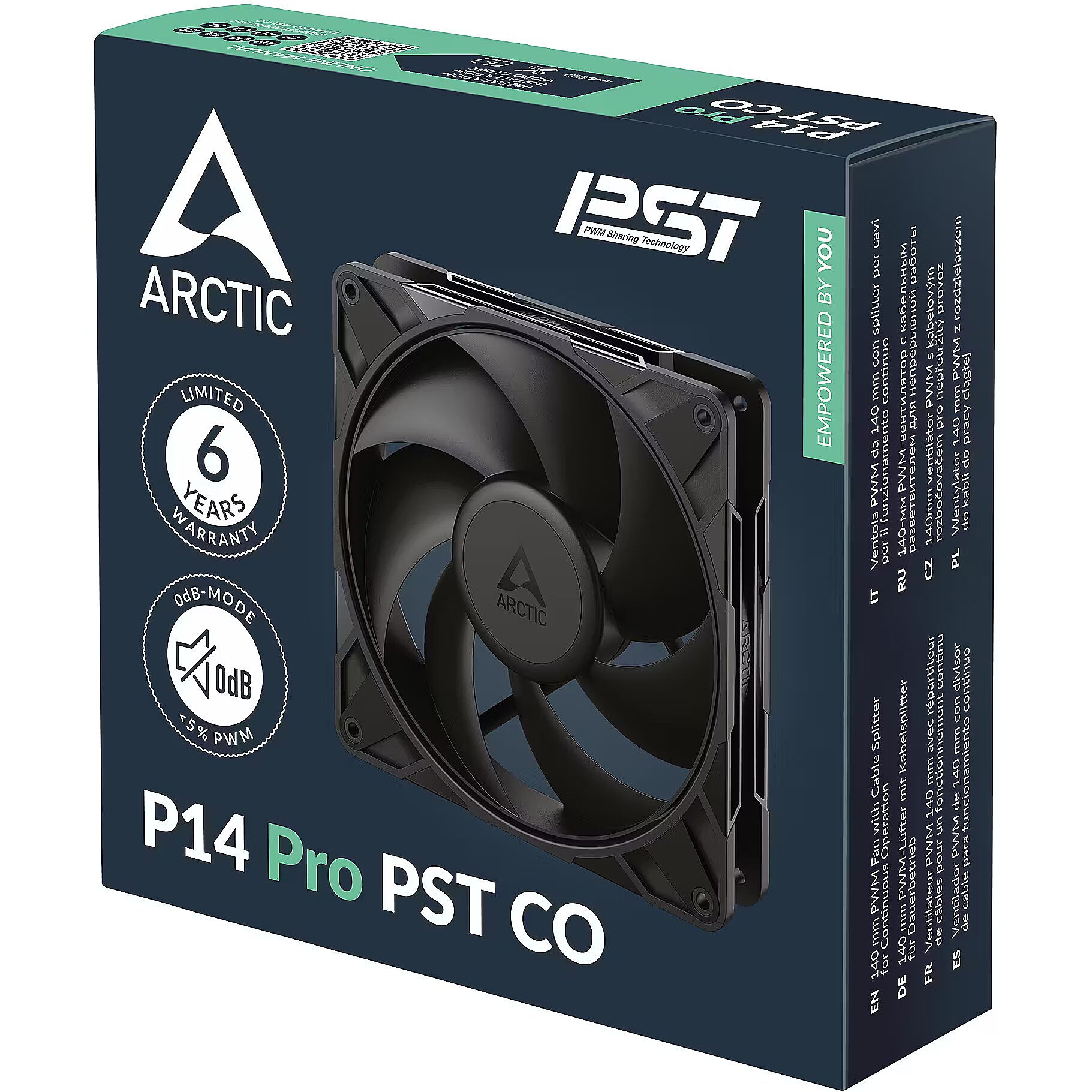 Arctic P14 Pro PST CO, Black (ACFAN00316A)
