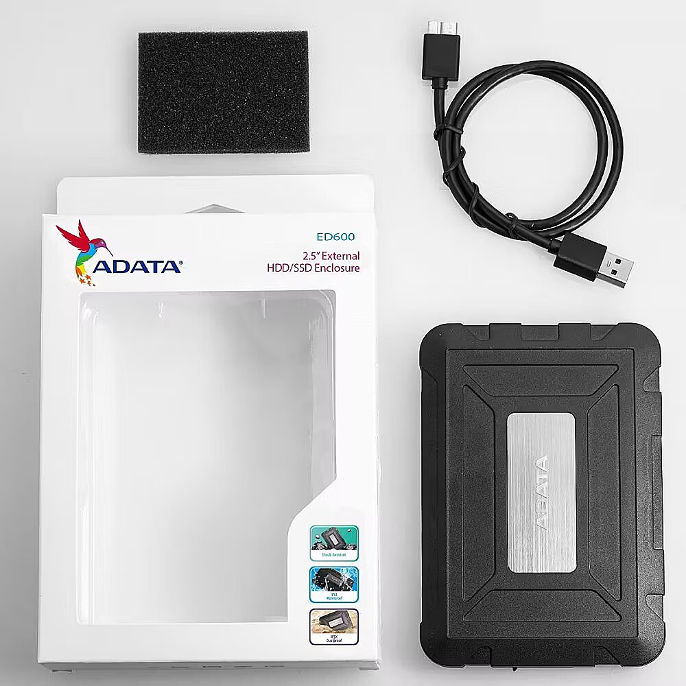 ADATA ED600 Durable HDD 2.5i enclosure (AED600U31-CBK)